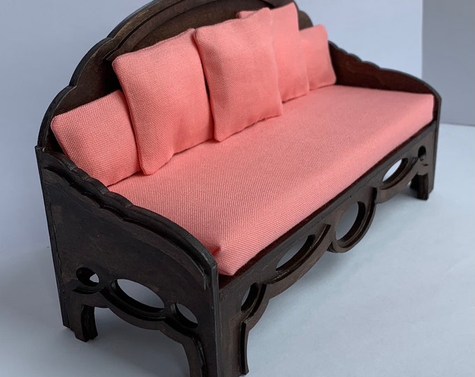 1:12 Scale Daybed Art Nouveau or Traditional Style. White Shabby Chic ...