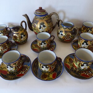 Japanese Porcelain 20 Piece Tea Set by Maruni and Co From Kobe Japan ...