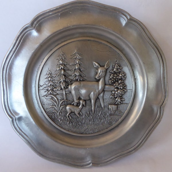 Pewter Wall Plate - Etsy