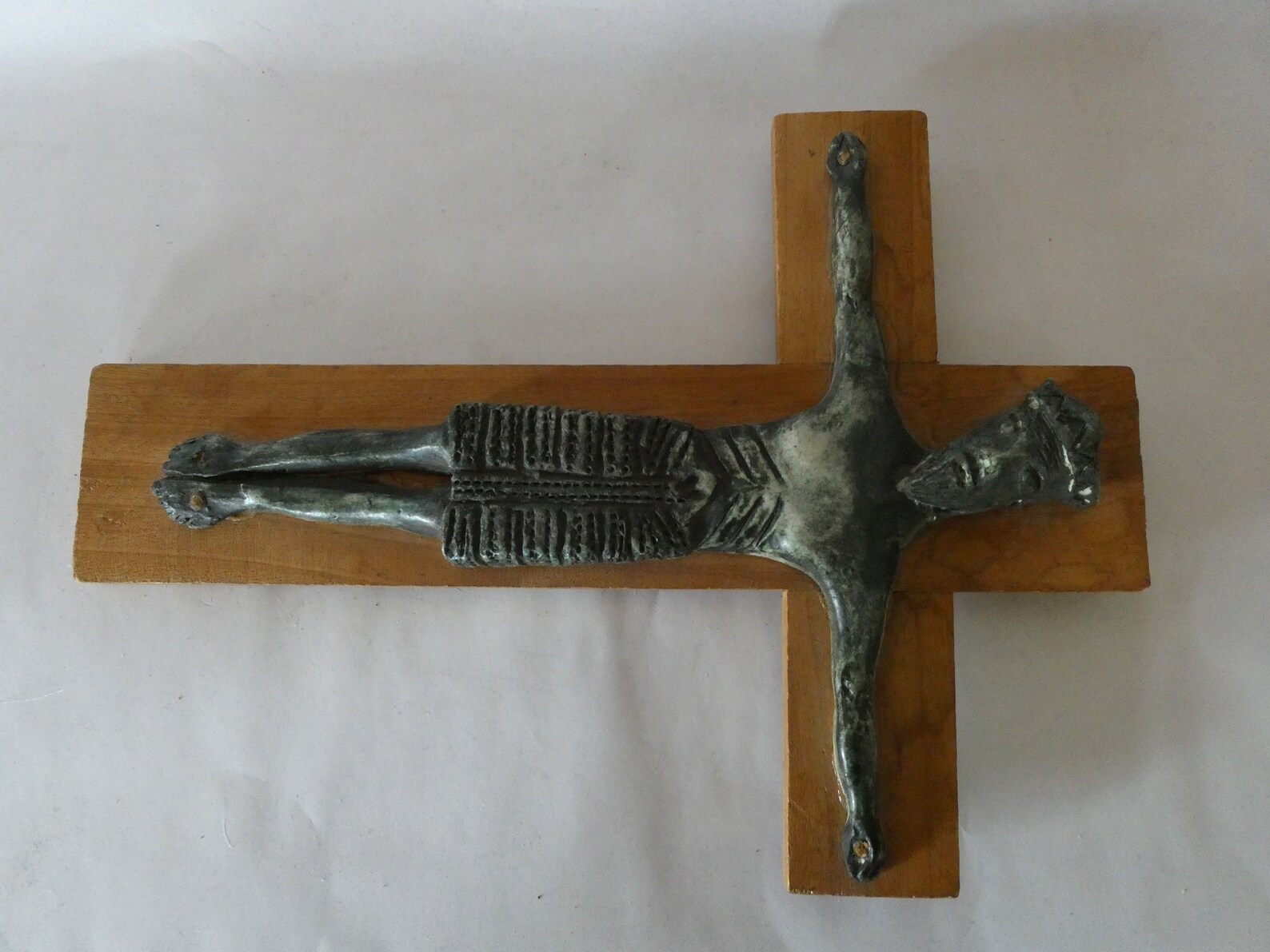 Modern Crucifix Featuring Christ on a Wooden Cross 0424007-2816 Please ...