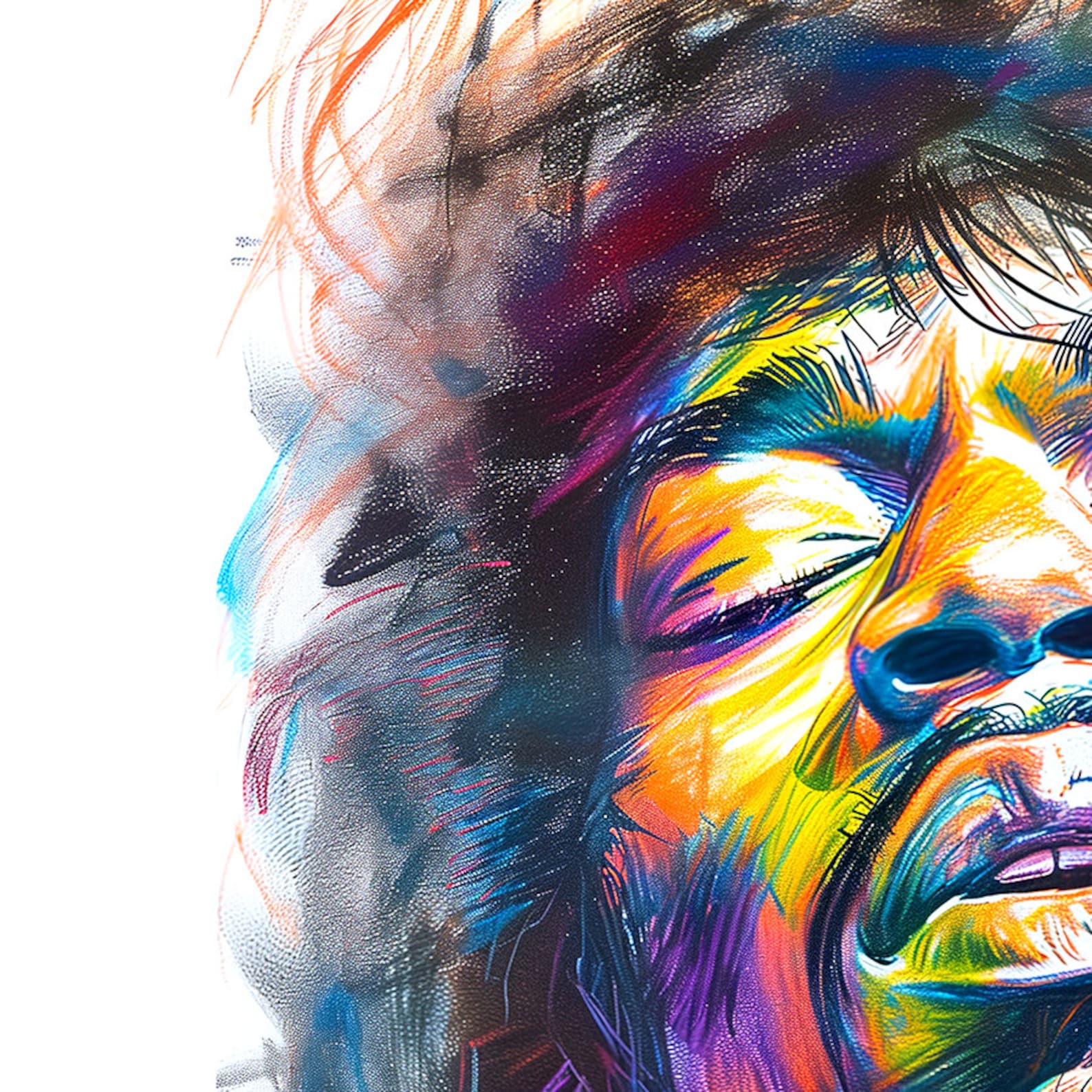 Jimi Hendrix Art Print - Iconic Music Legend Illustration for Home ...