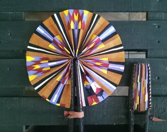 Ankara Print Hand-fan Made in Ghana - Etsy