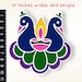 Peacock Diwali Rangoli Mess-free Foam Mat, Includes 2 Mats - 10 in Wide ...