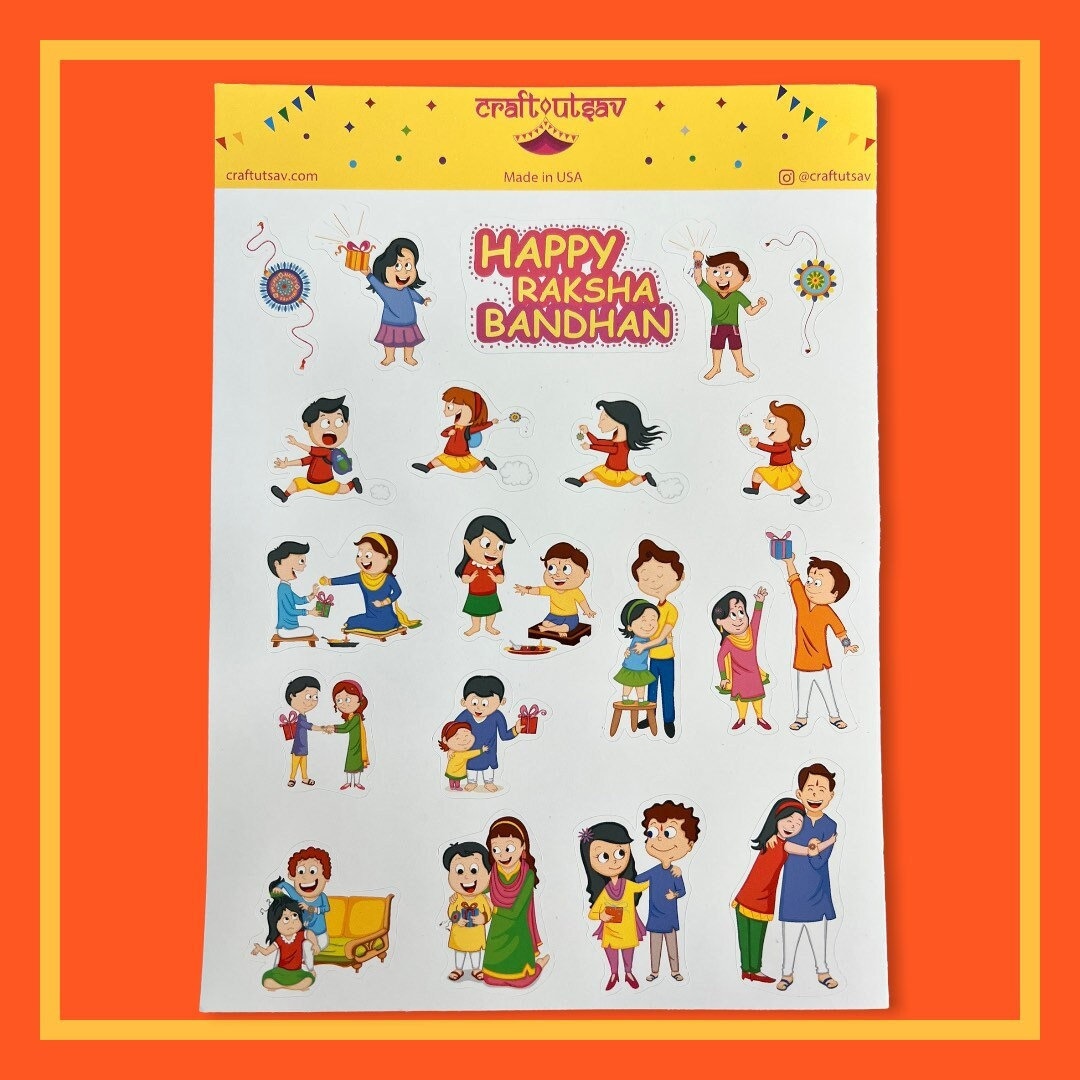 Rakhi Stickers for Raksha Bandhan - Decorate Cards, Gifts and Much More ...