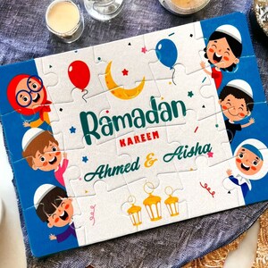 Personalize Ramadan Puzzle Ramadan Eid Kids Gift Favor Ramadan Goodie ...