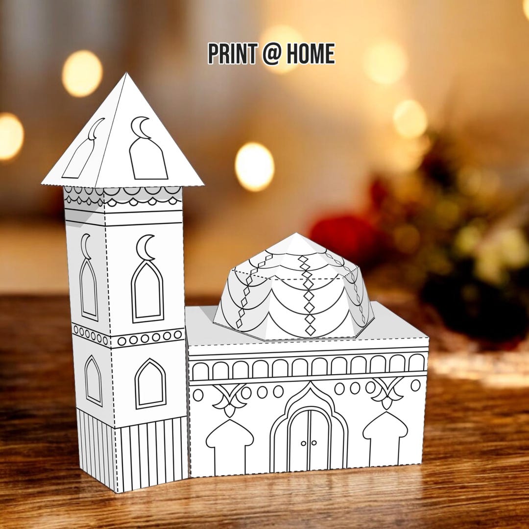 Ramadan Kids Craft Activity Mosque / Masjid | رمضان | Ramadan Kids ...