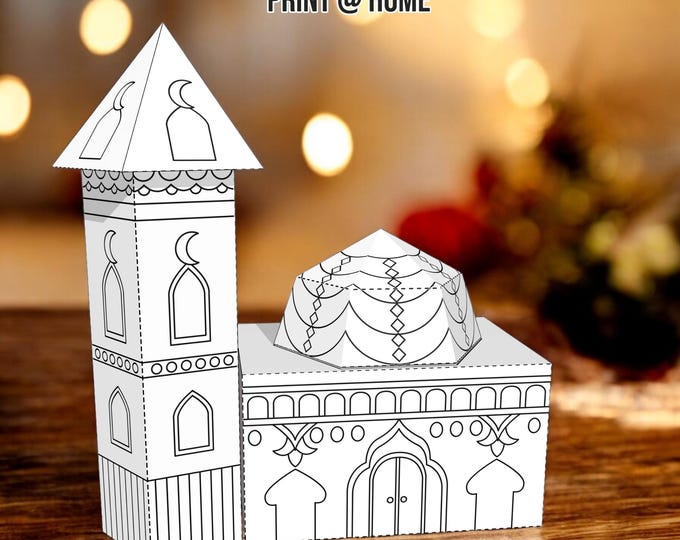 Ramadan Kids Craft Activity Mosque / Masjid | رمضان | Ramadan Kids ...