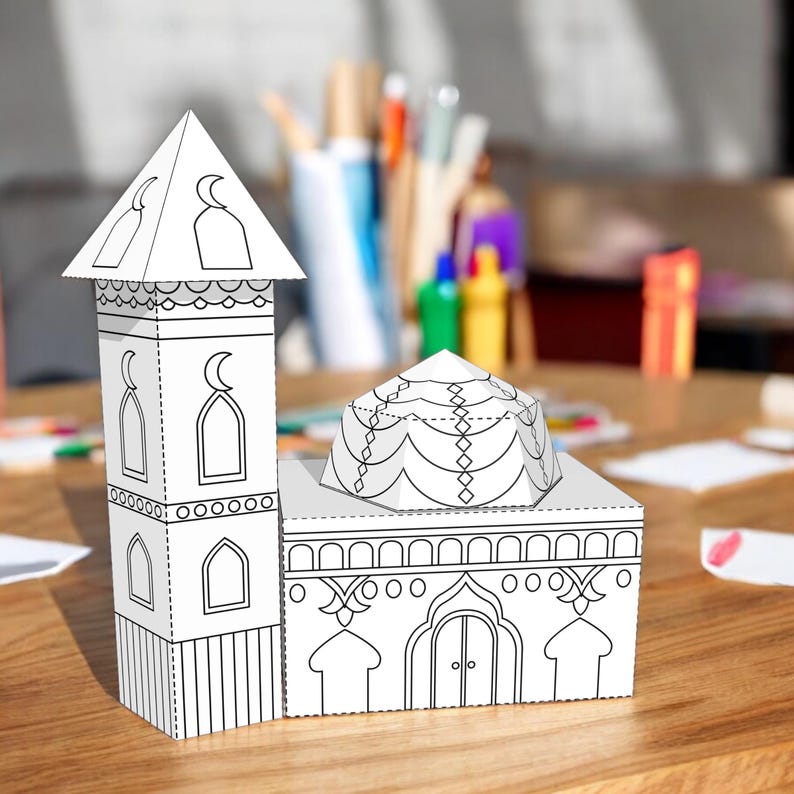 Ramadan Kids Craft Activity Mosque / Masjid | رمضان | Ramadan Kids ...