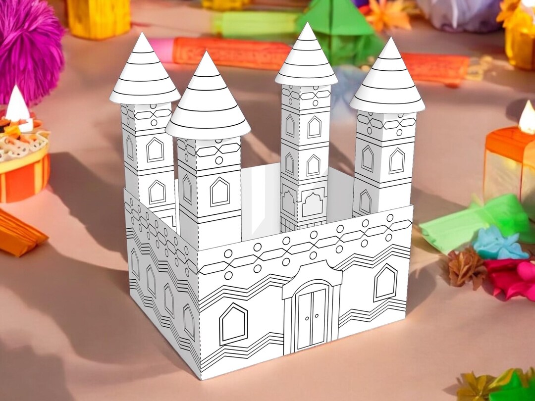Ramadan Kids Craft Activity Mosque / Masjid With 4 Minarets | رمضان ...