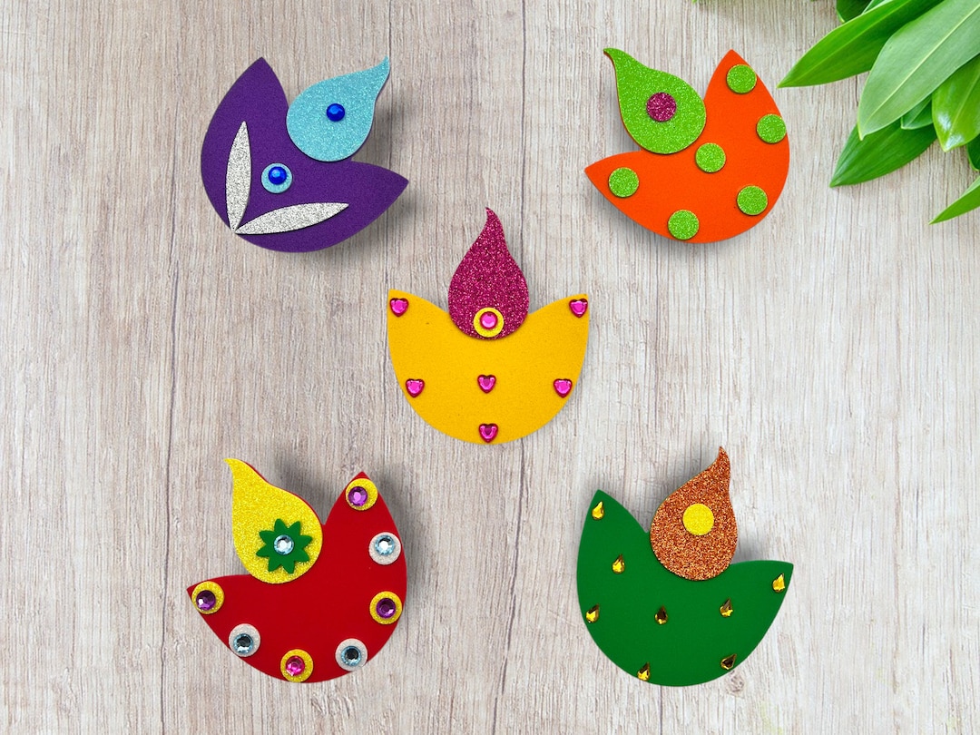 Diwali Diya Foam Craft Kit - Great for Indian Diwali Festival Party at ...