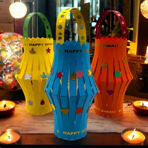 DIY Diwali Lantern Craft Kit - Makes 5 Lanterns - Kids Craft Activity ...