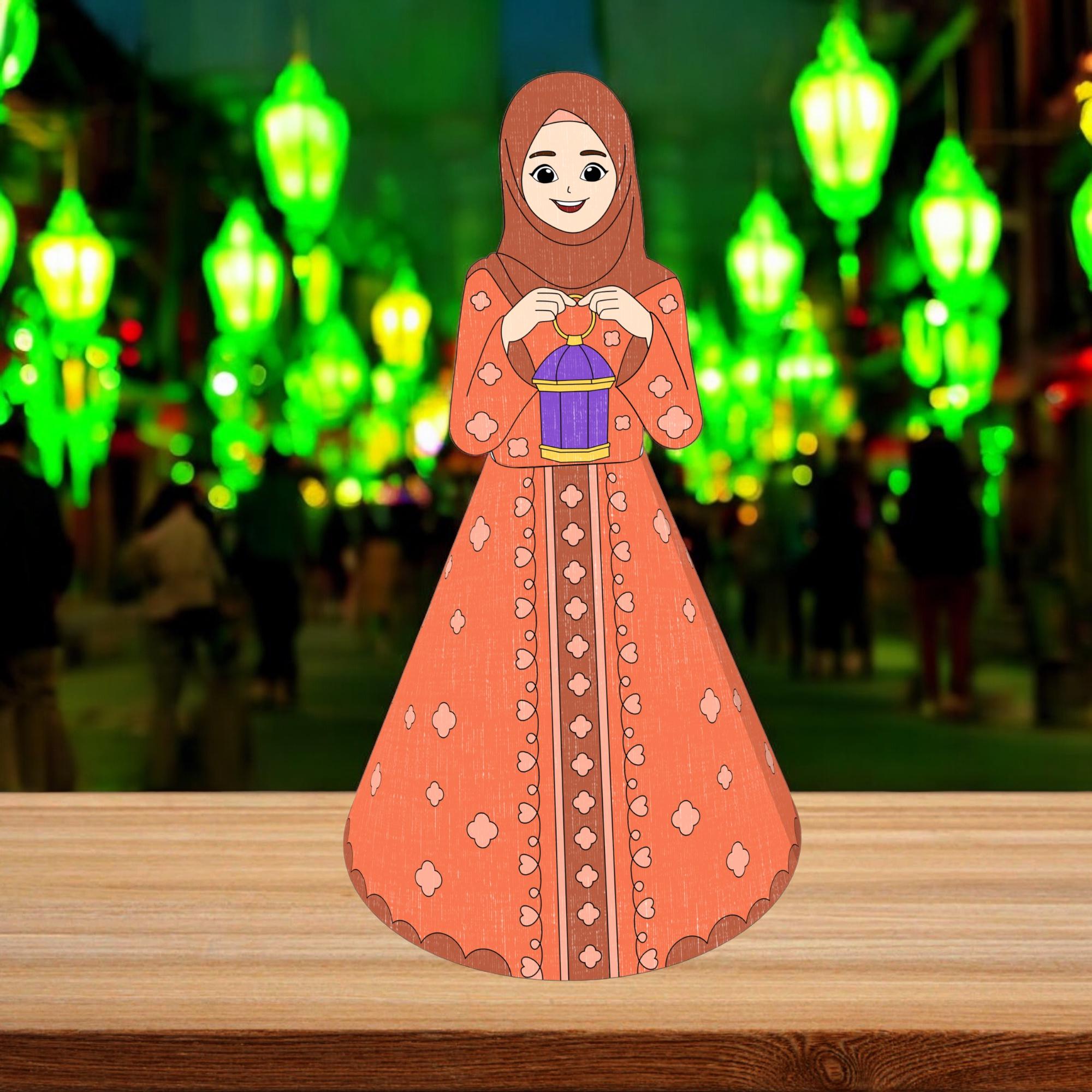 Ramadan Kids Activity | 3 Printable Paper Craft Dolls | Prayer Dress ...