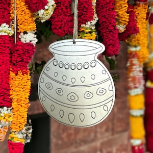 Dahi Matki Bal Krishna Wood Coloring Set | Gifts for Kids During ...