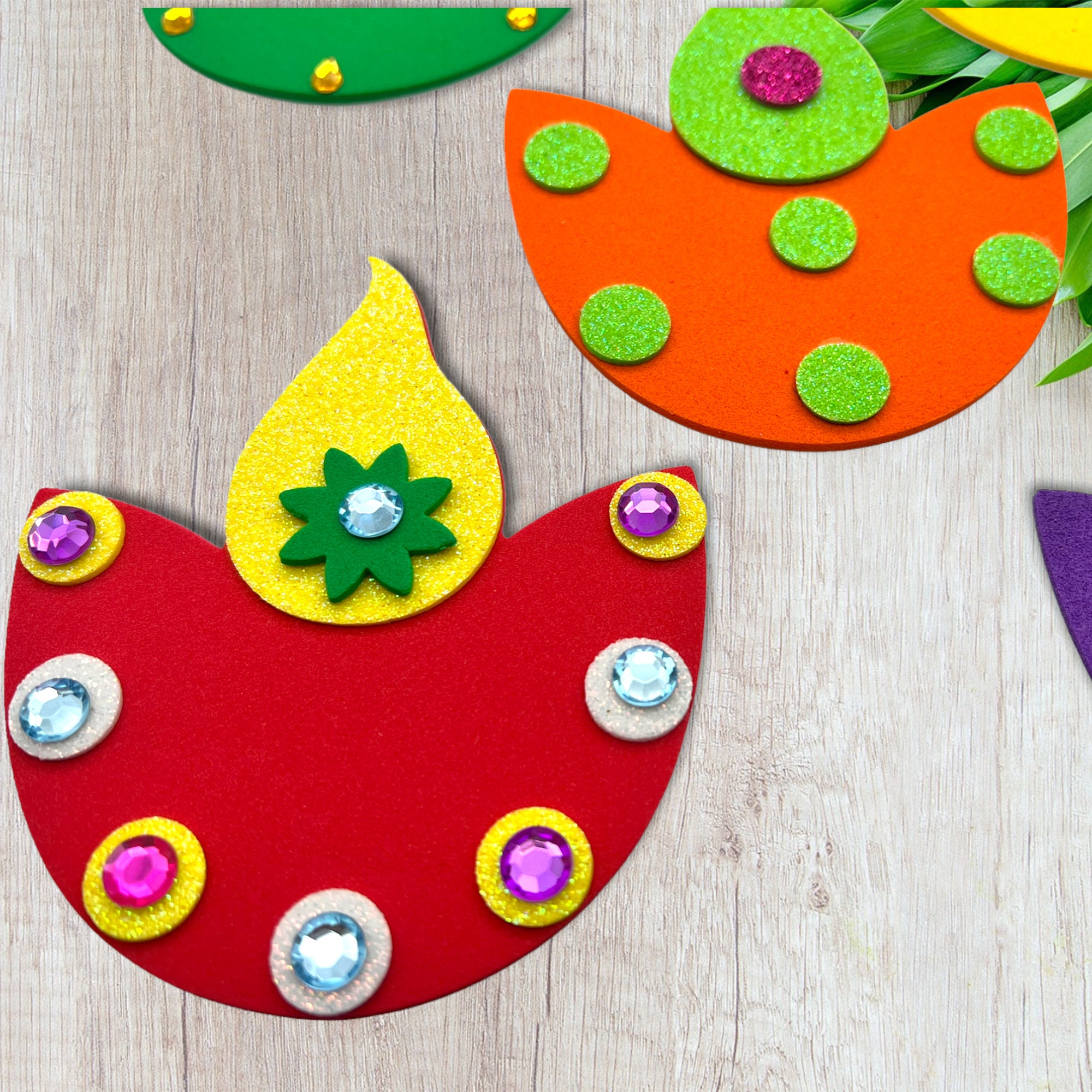 Diwali Diya Foam Craft Kit - Great for Indian Diwali Festival Party at ...