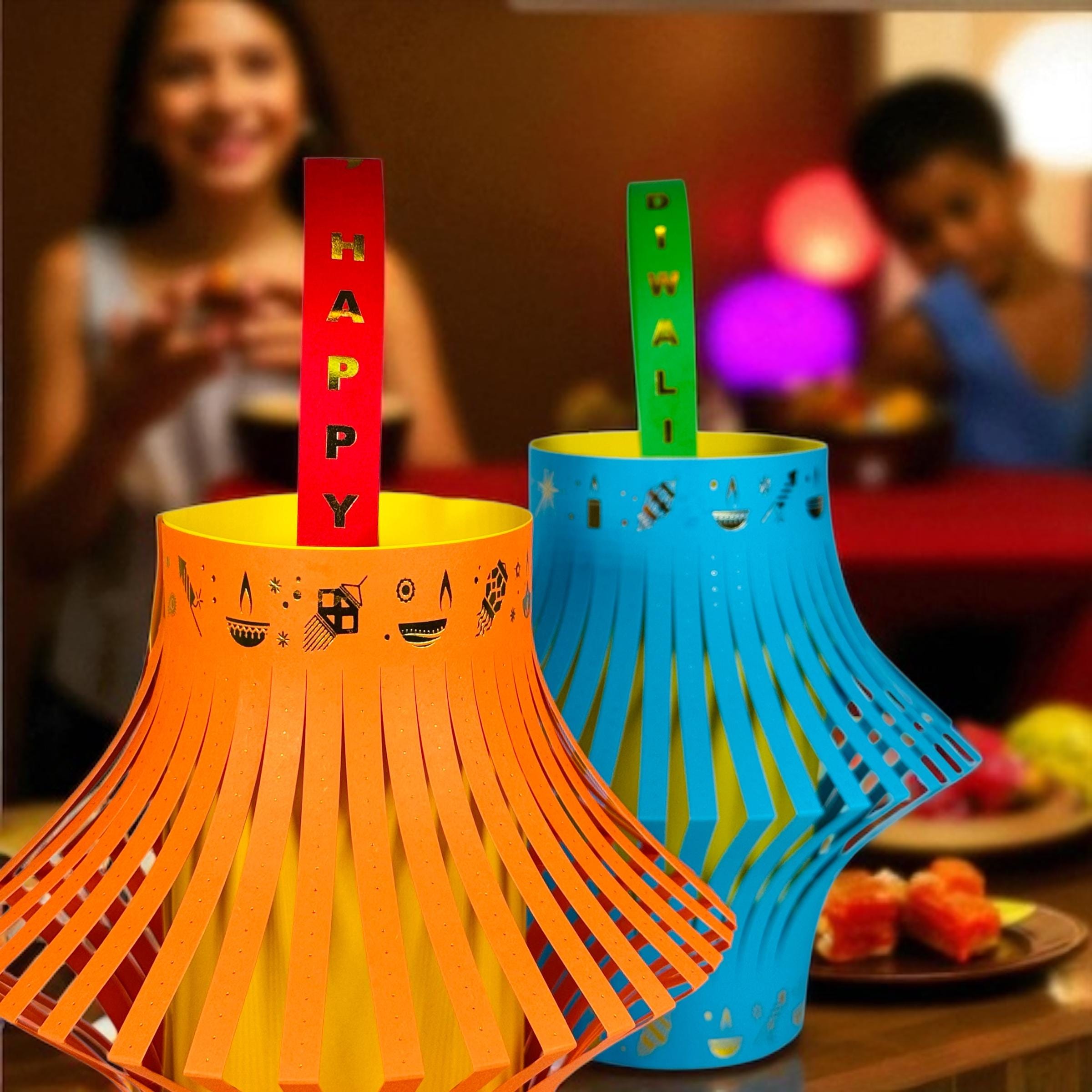 DIY Diwali Lantern Craft Kit - Makes 5 Lanterns - Diwali Craft for Kids ...