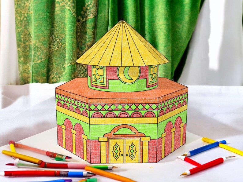 Ramadan Kids Craft Activity Mosque / Masjid | رمضان | Ramadan Kids ...