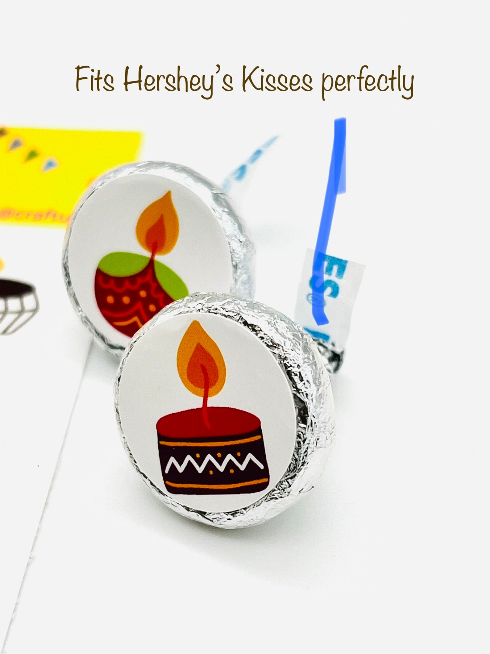 Diwali Diya Stickers - 20/25 Stickers on 1 Sticker Sheet - Diwali Kids ...