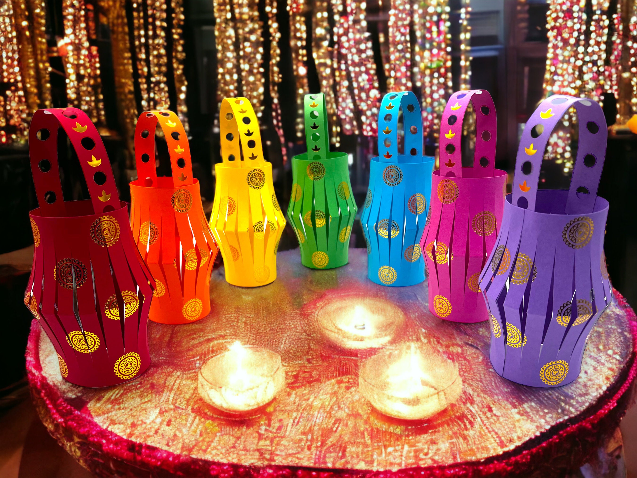 DIY Diwali Rainbow Lantern Craft Kit | Diwali Festival Decoration ...