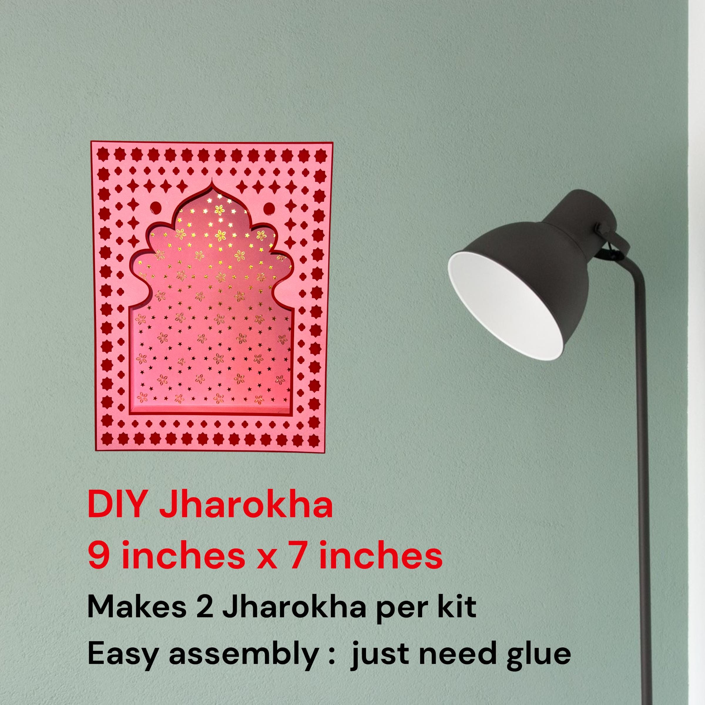 Jarokhas Paper Craft Kit – 9"x7" | Diwali Decoration, Jharokha Wall ...