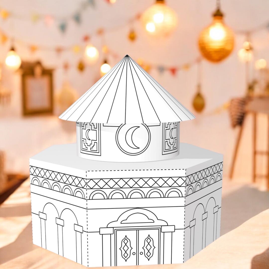 Ramadan Kids Craft Activity Mosque / Masjid | رمضان | Ramadan Kids ...