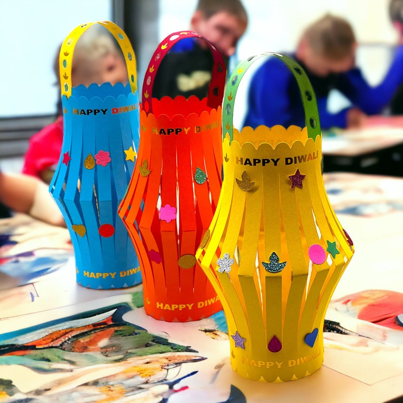 DIY Diwali Lantern Craft Kit - Makes 5 Lanterns - Kids Craft Activity ...