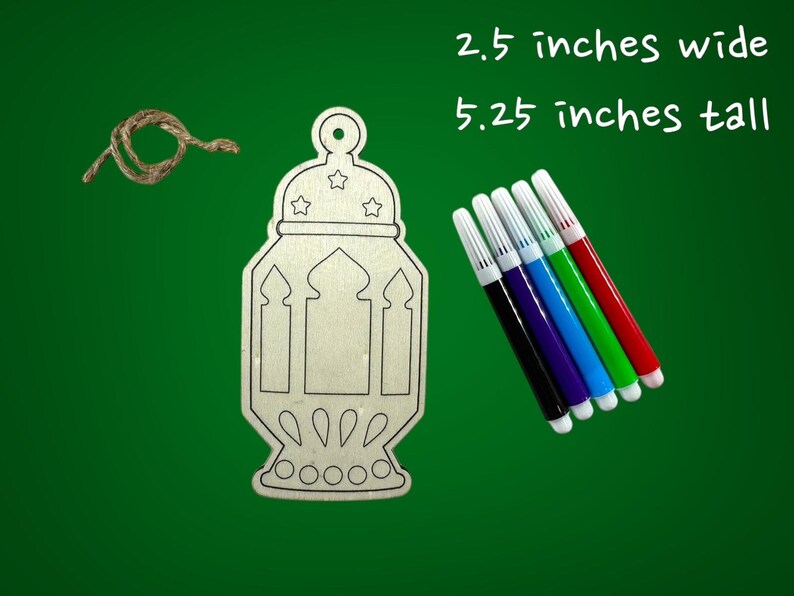 Ramadan / Eid Wooden Coloring Kits | Ramadan Favors | Goodie Bags ...