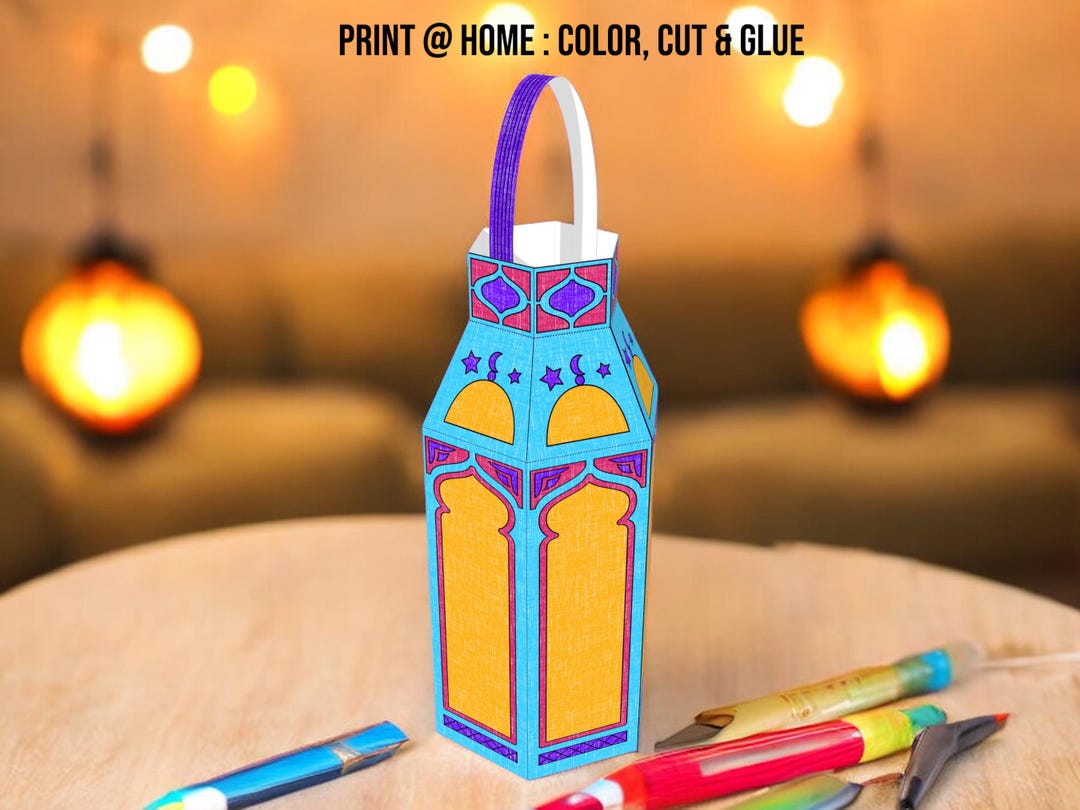 Ramadan Kids Lantern Activity | Kids Craft Activity for Ramadan Eid ...