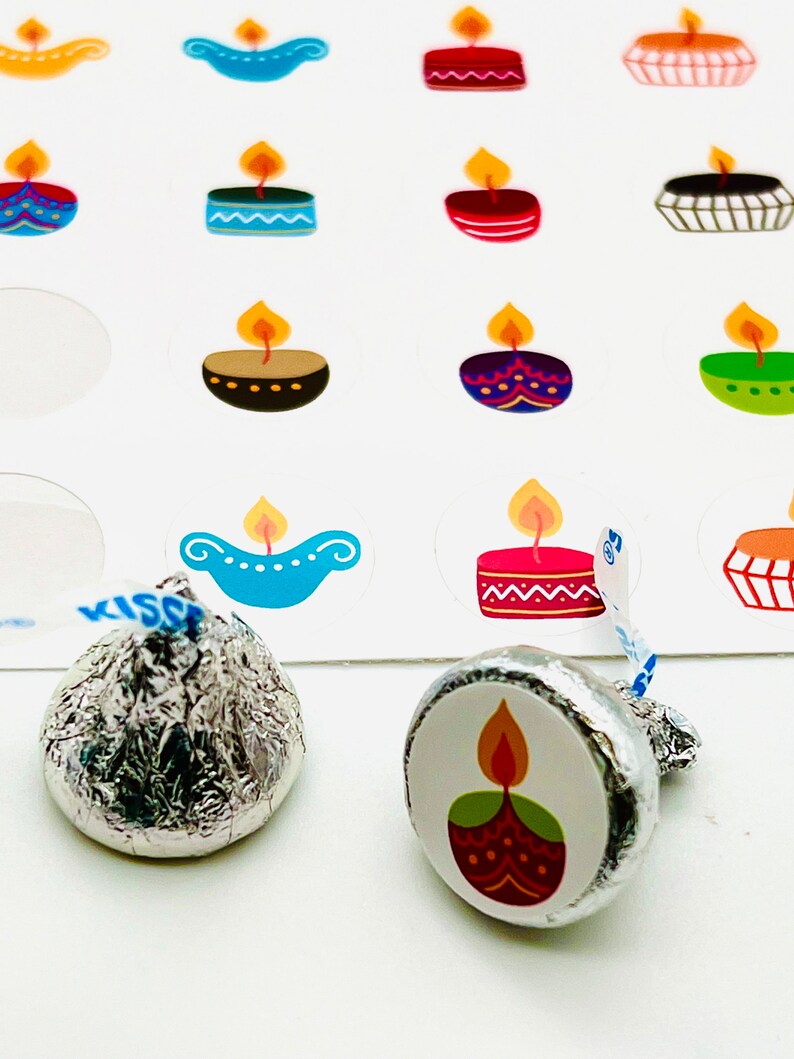 Diwali Diya Stickers 20/25 Stickers on 1 Sticker Sheet - Etsy