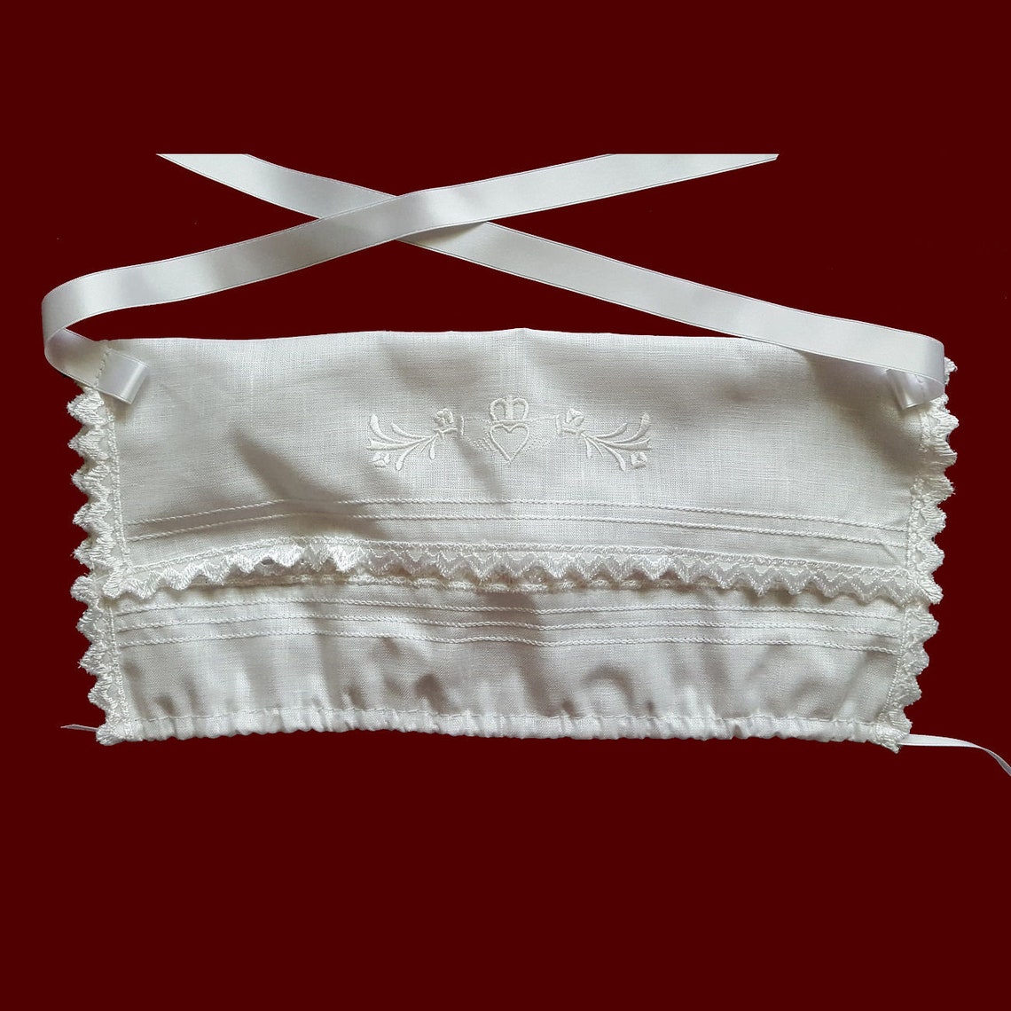 Irish Magic Hanky With Embroidered Claddagh & Heart Lace - Etsy