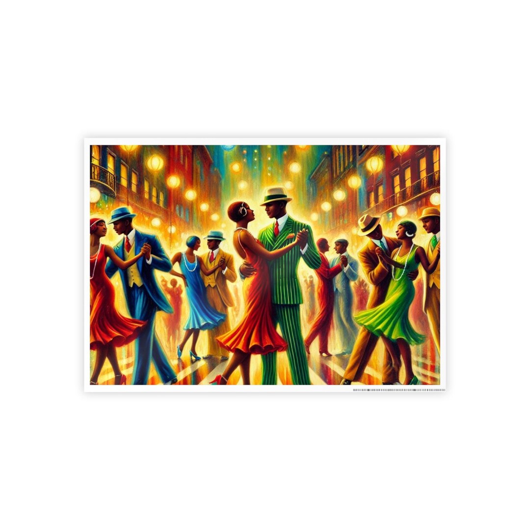 Vibrant Dance Gloss Posters | Retro Art Prints, Colorful Wall Decor ...
