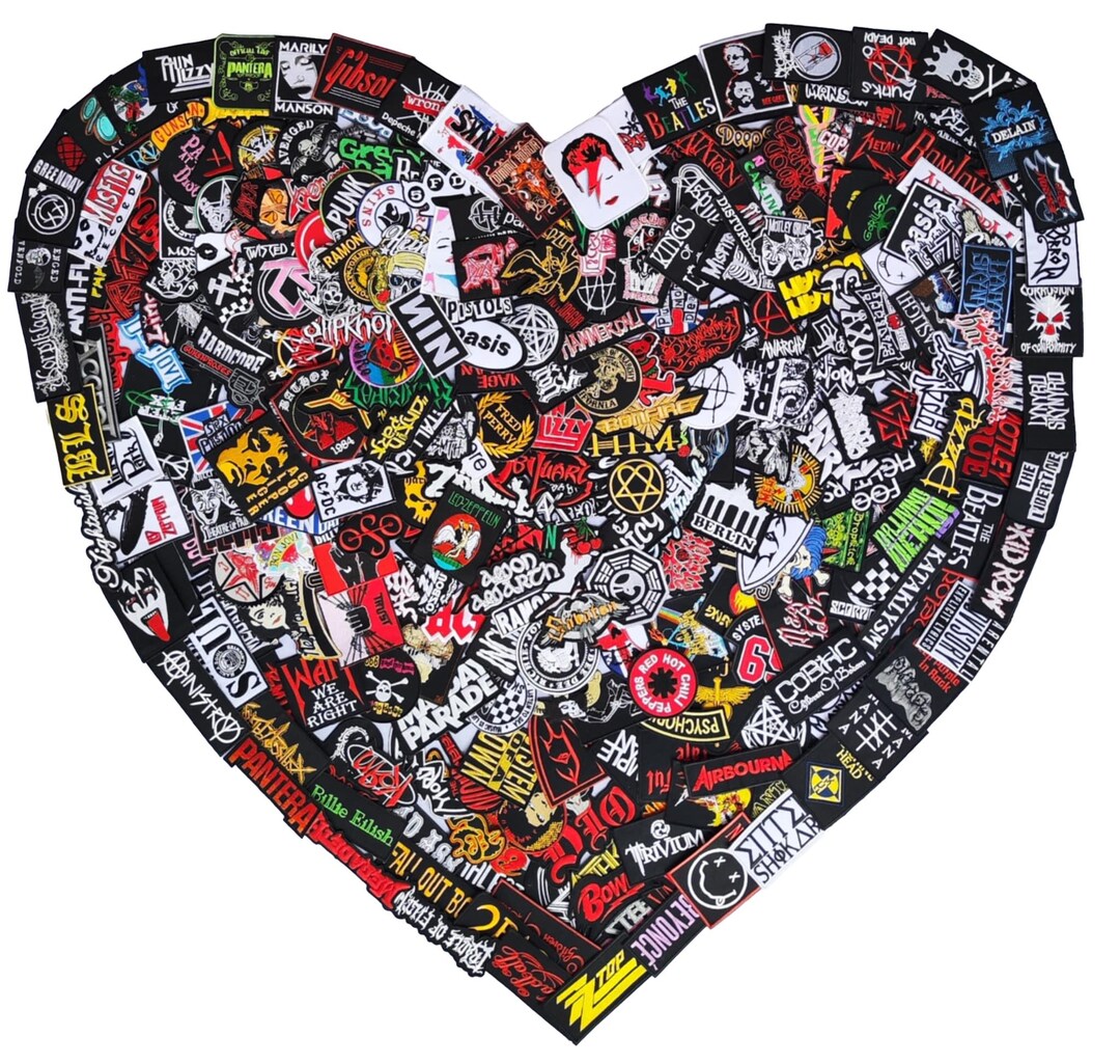 SET Iron on Patches Band Music Rock Roll Punk Heavy Metal Wholesale ...