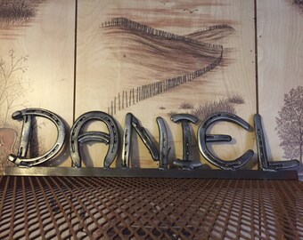 Horseshoe letters | Etsy