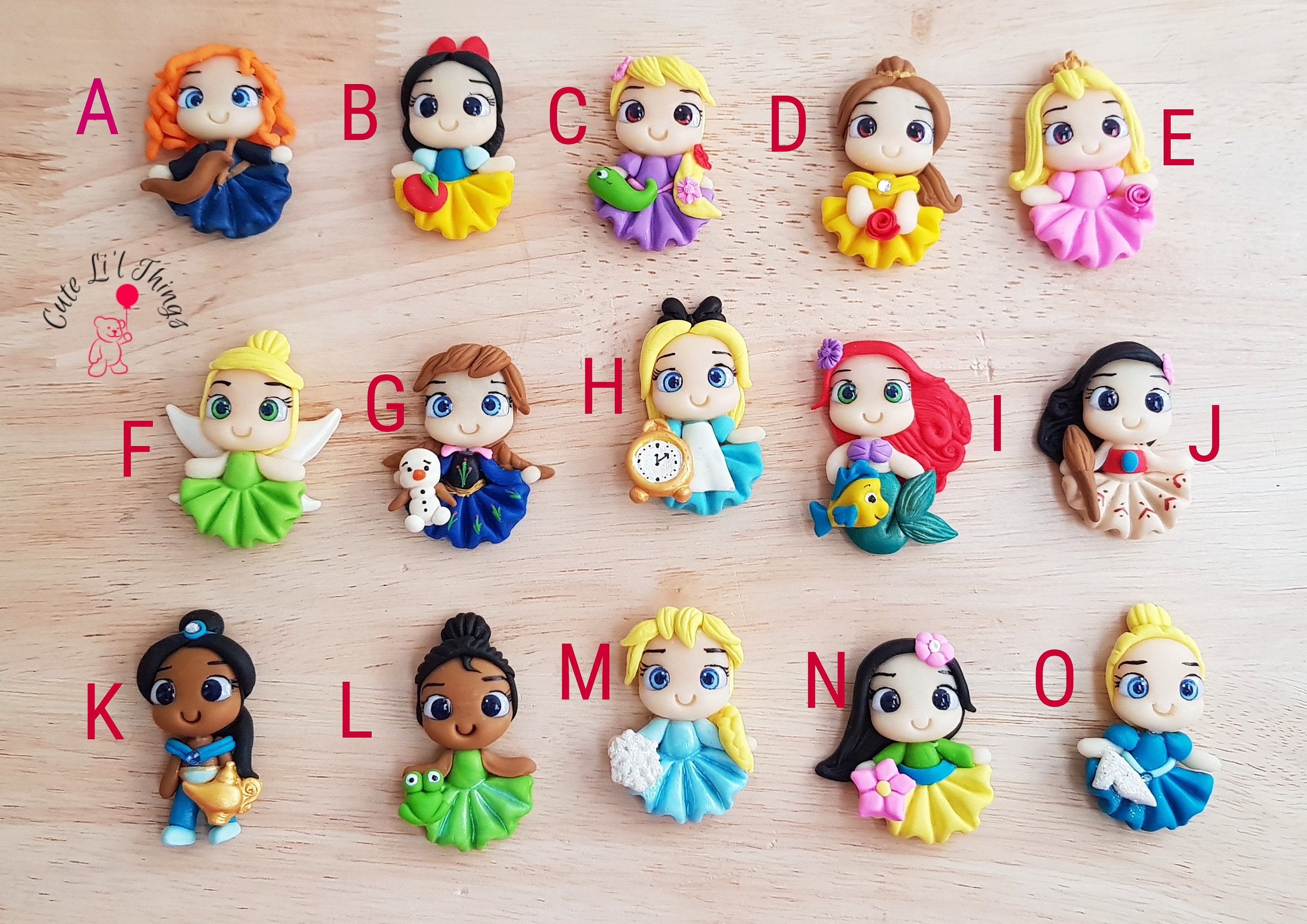 Cute Polymer Clay Disney Charms