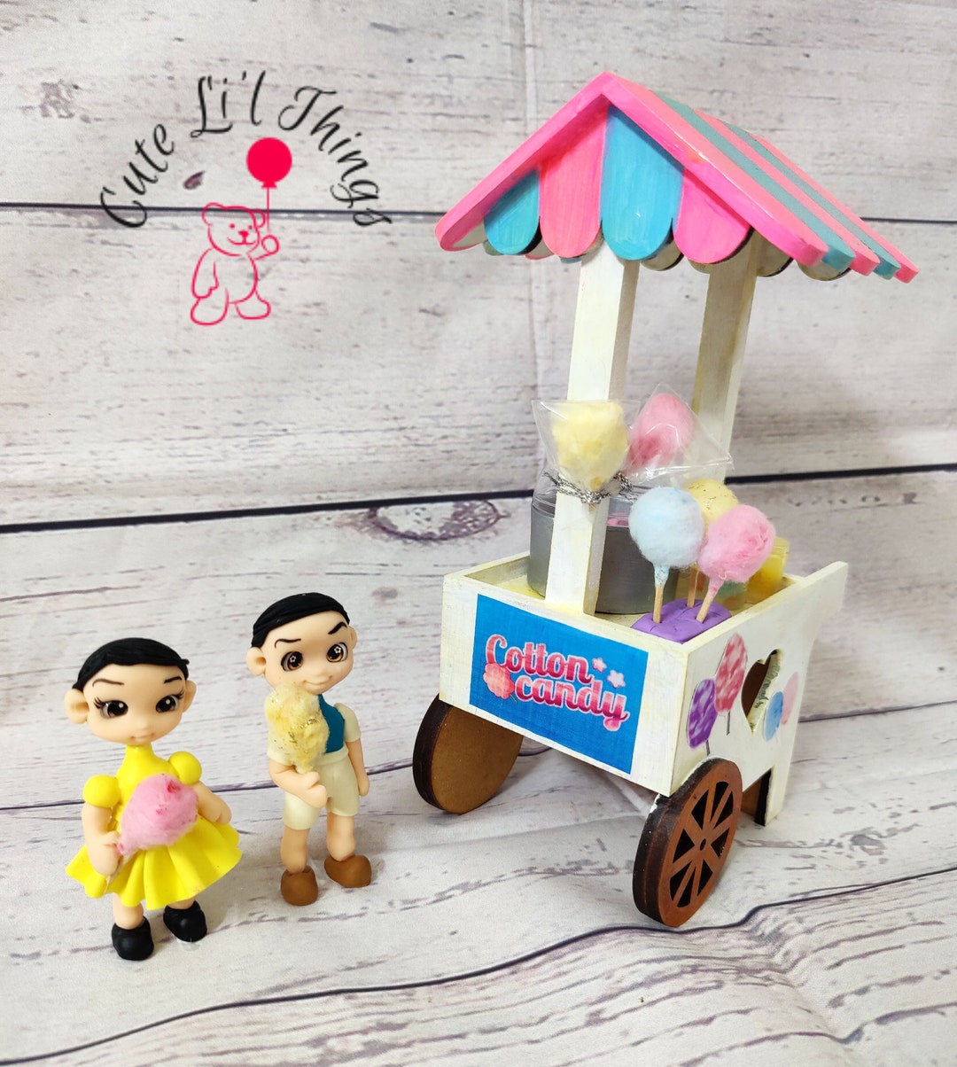 Cotton Candy Cart ,candy Cart Miniature Candy Cart,cotton Candy ,doll ...