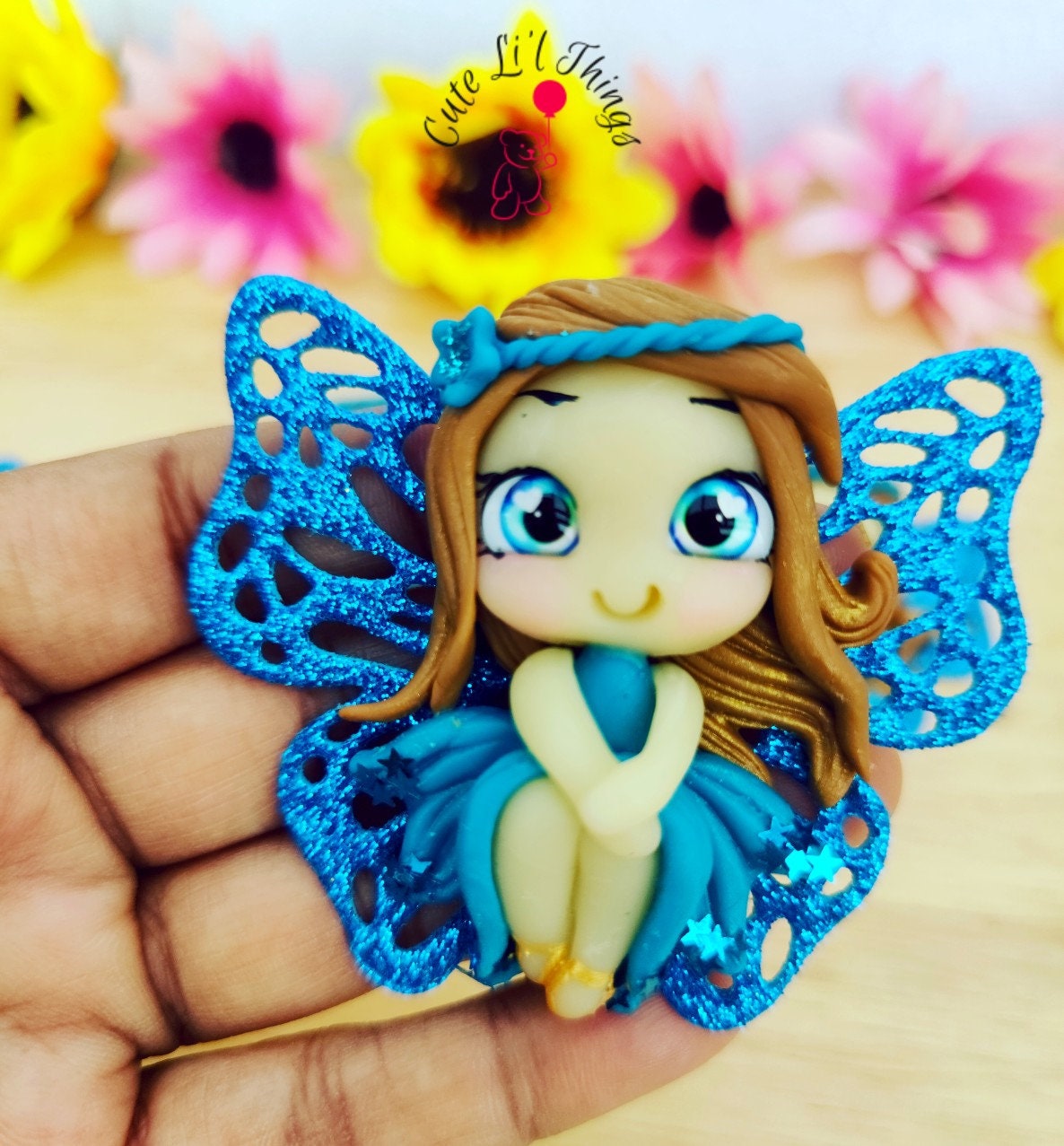 CLAY Dolls clay Dolls princess Figures bow Centerpieces - Etsy