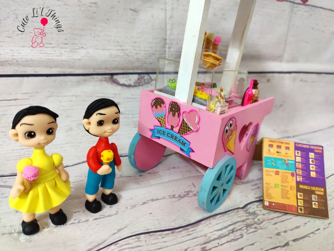 Ice Cream Cart miniature Ice Cream miniature Cart Ice - Etsy