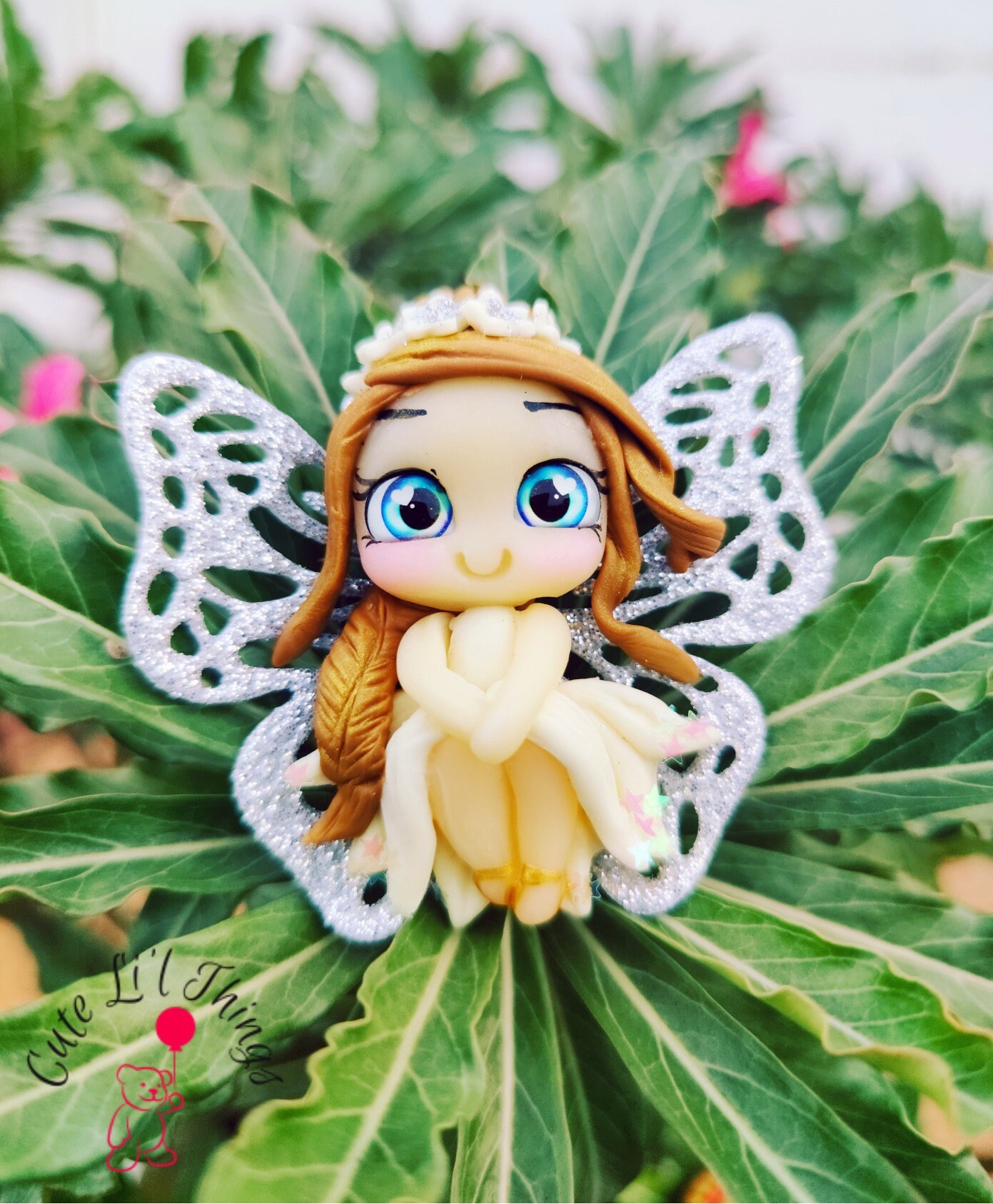 CLAY Dolls clay Dolls princess Figures bow Centerpieces - Etsy