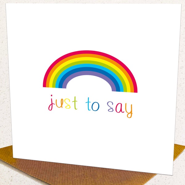 Rainbow Card - Etsy UK