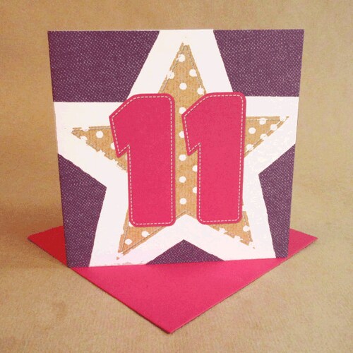 Personalised 11th Birthday Card for Boy for Girl Edit Name 11 - Etsy