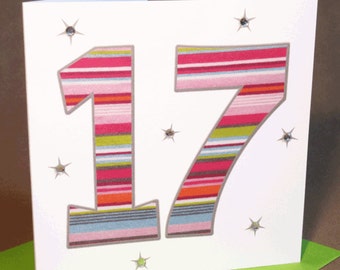 PRINTABLE 17th Birthday Card Birthday Card Printable Instant - Etsy