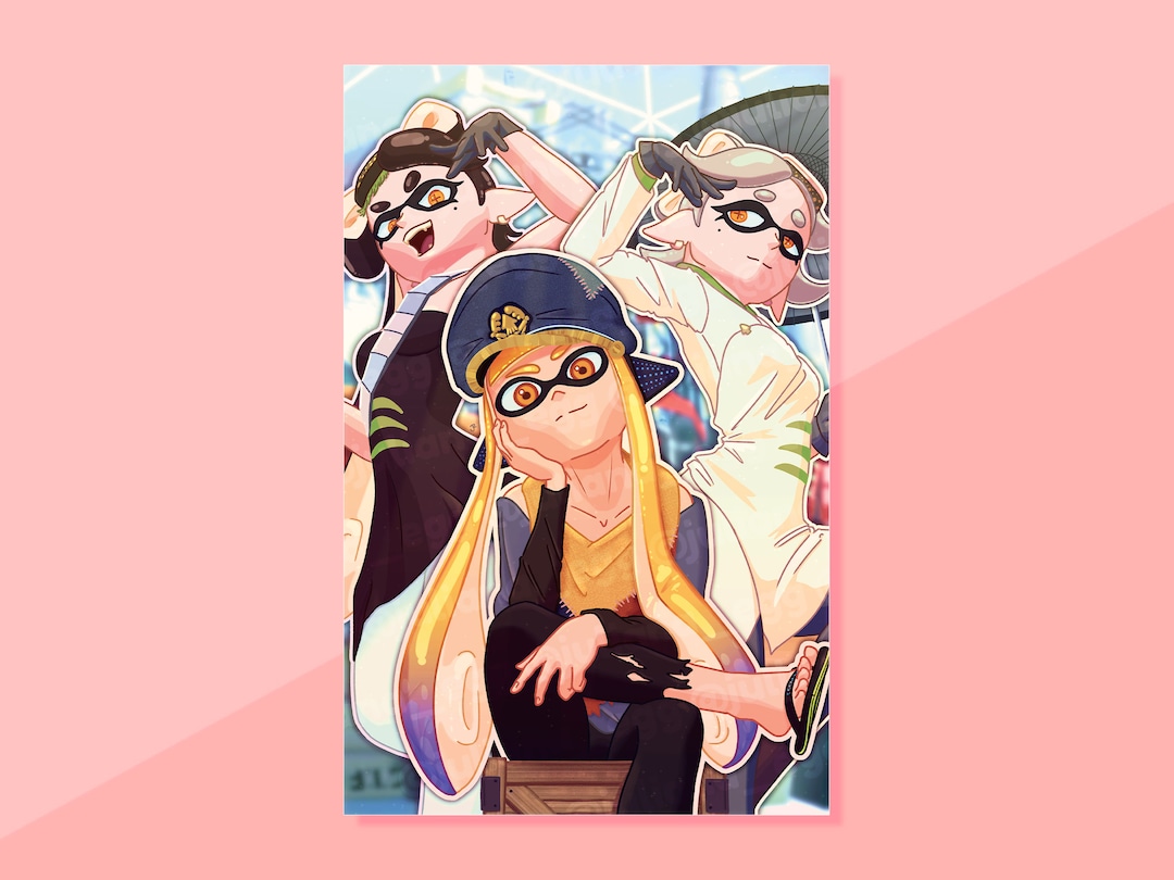 Alterna Print - Callie, Marie, and Agent 3 Wall Print - 11" X 17" - Etsy