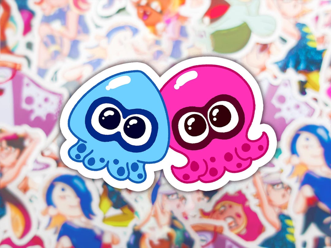 Inkling Octoling Sticker - Splatoon Sticker - Etsy