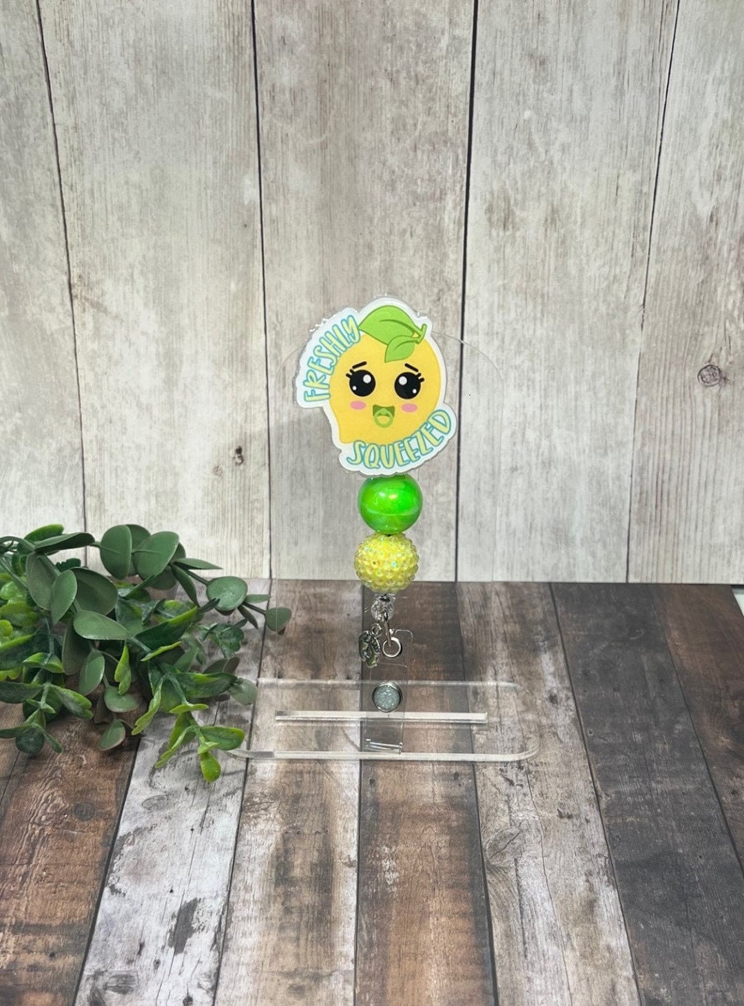 Freshly Squeezed Lemon Retractable Badge Reel - Etsy