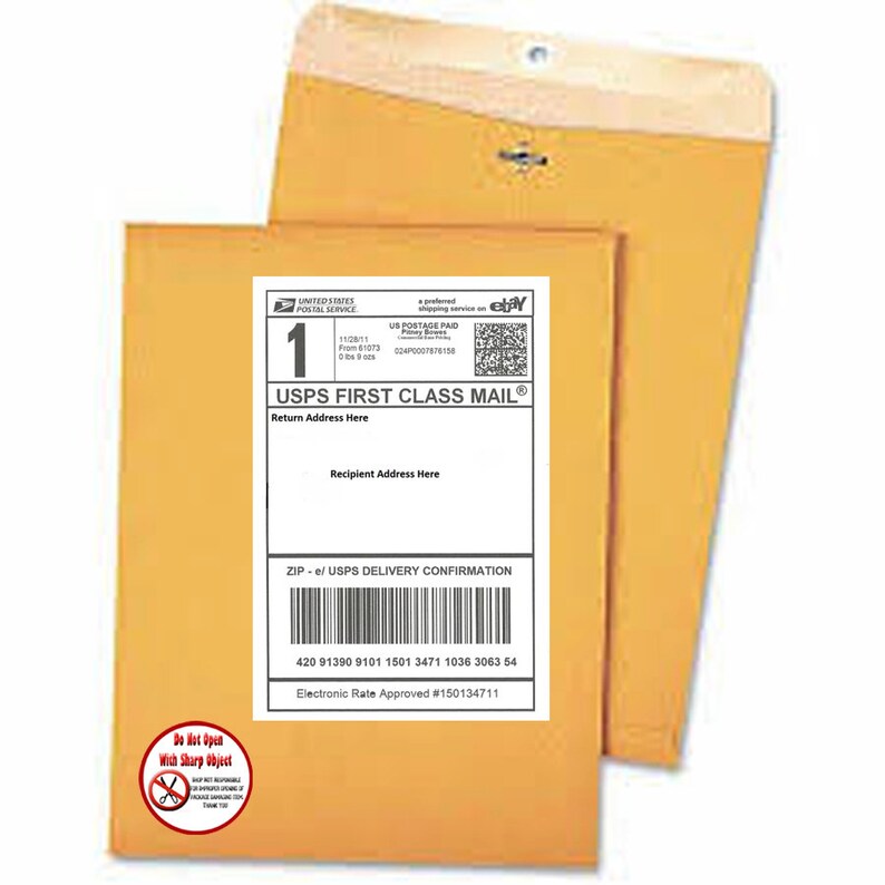 12 Do Not Open With Sharp Object 2 Sticker Label Package Attachment ...