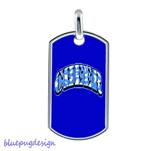 7 Cheer Blue Mix Dog Tags Images Photo Quality 4x6 Sheet Digtal ...