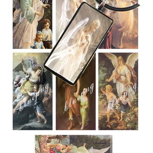 Guardian Angels Mix Domino 7 1x2 Photo Quality Image 4x6 Sheet Digital ...
