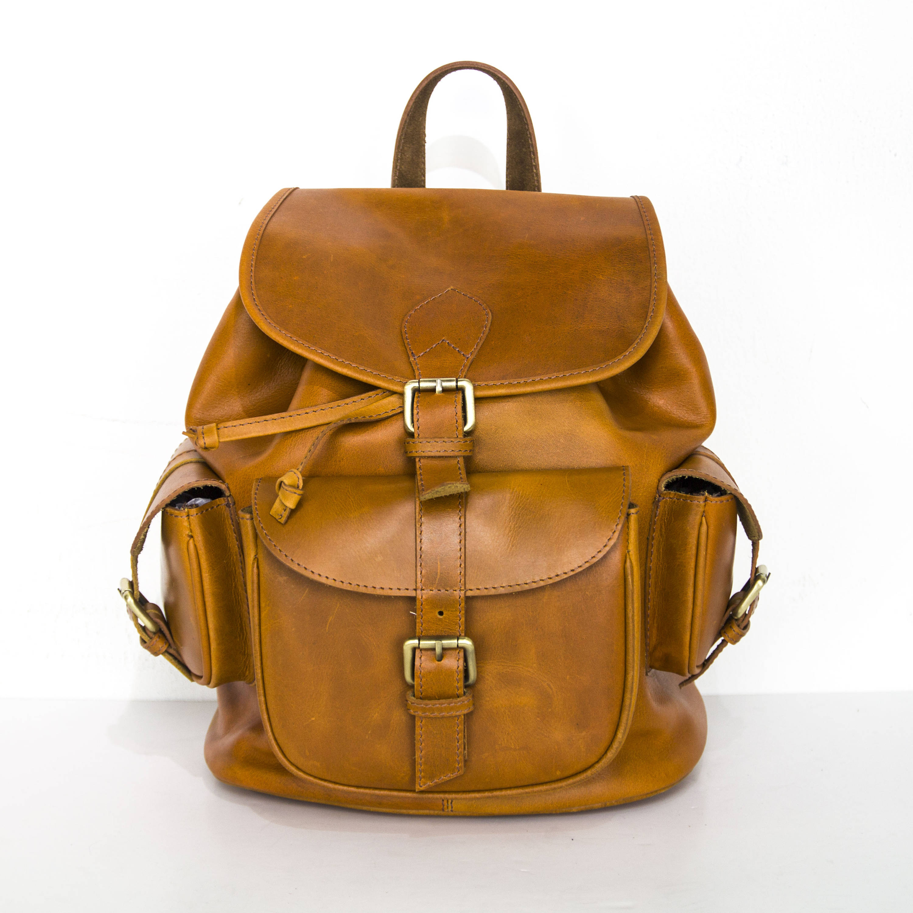 Luxury Brown Leather Work Rucksack - Etsy UK