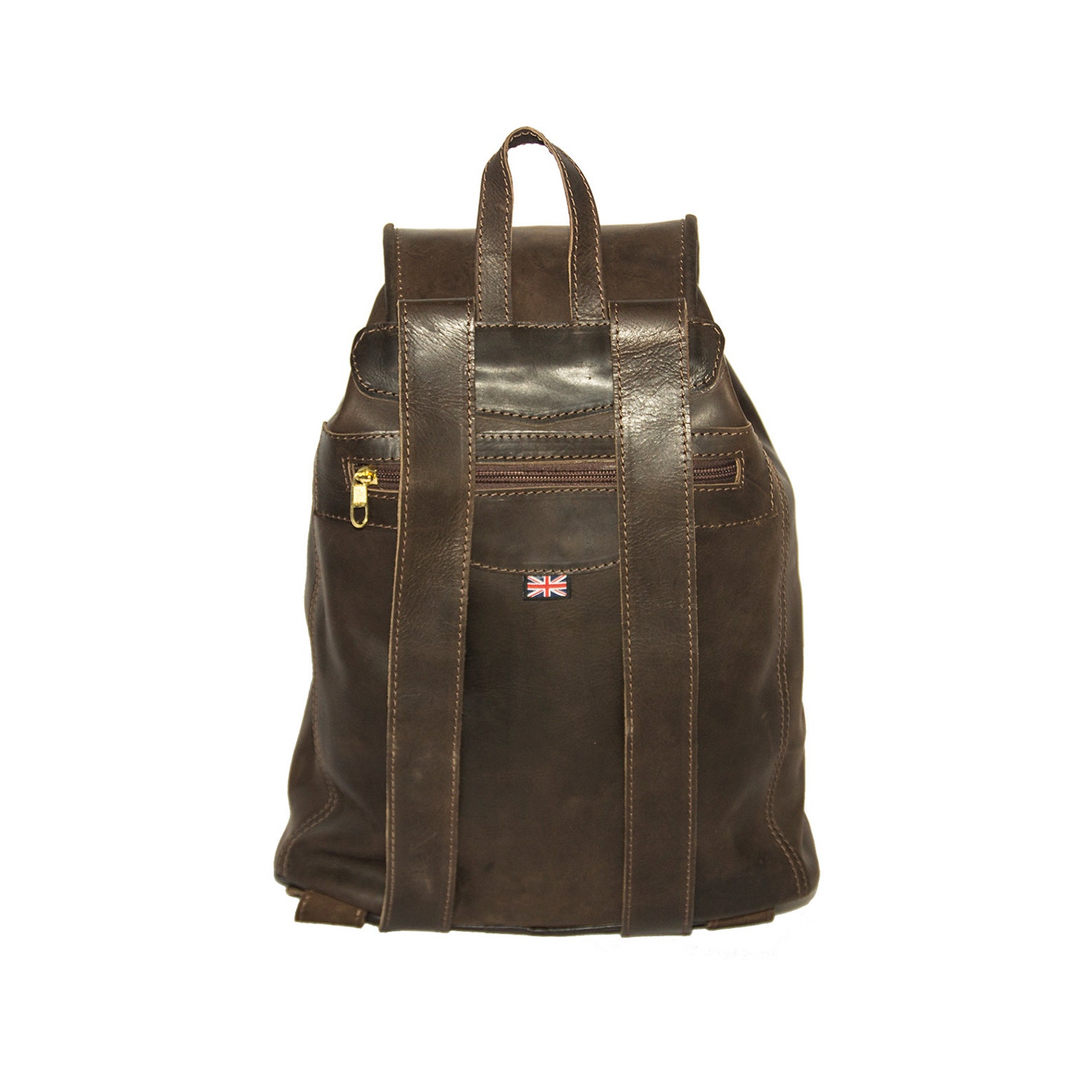 Premium Black Rucksack Backpack in Hunter Leather - Etsy UK