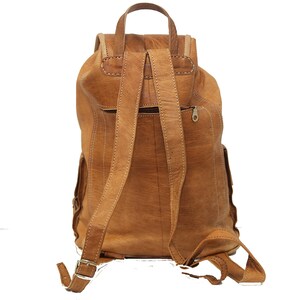 Oil Tan Leather Rucksack Backpack One Front Pocket - Etsy UK