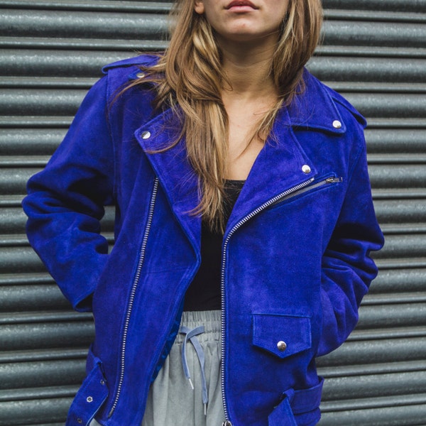 Cobalt Blue Jacket - Etsy